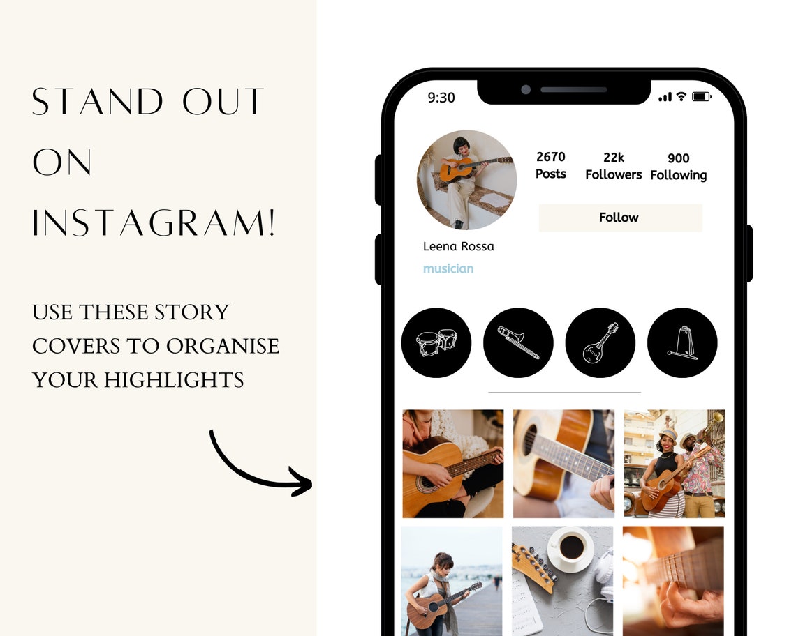 Musician Instagram Highlight Covers Music Instagram Icons 50 Musician ...