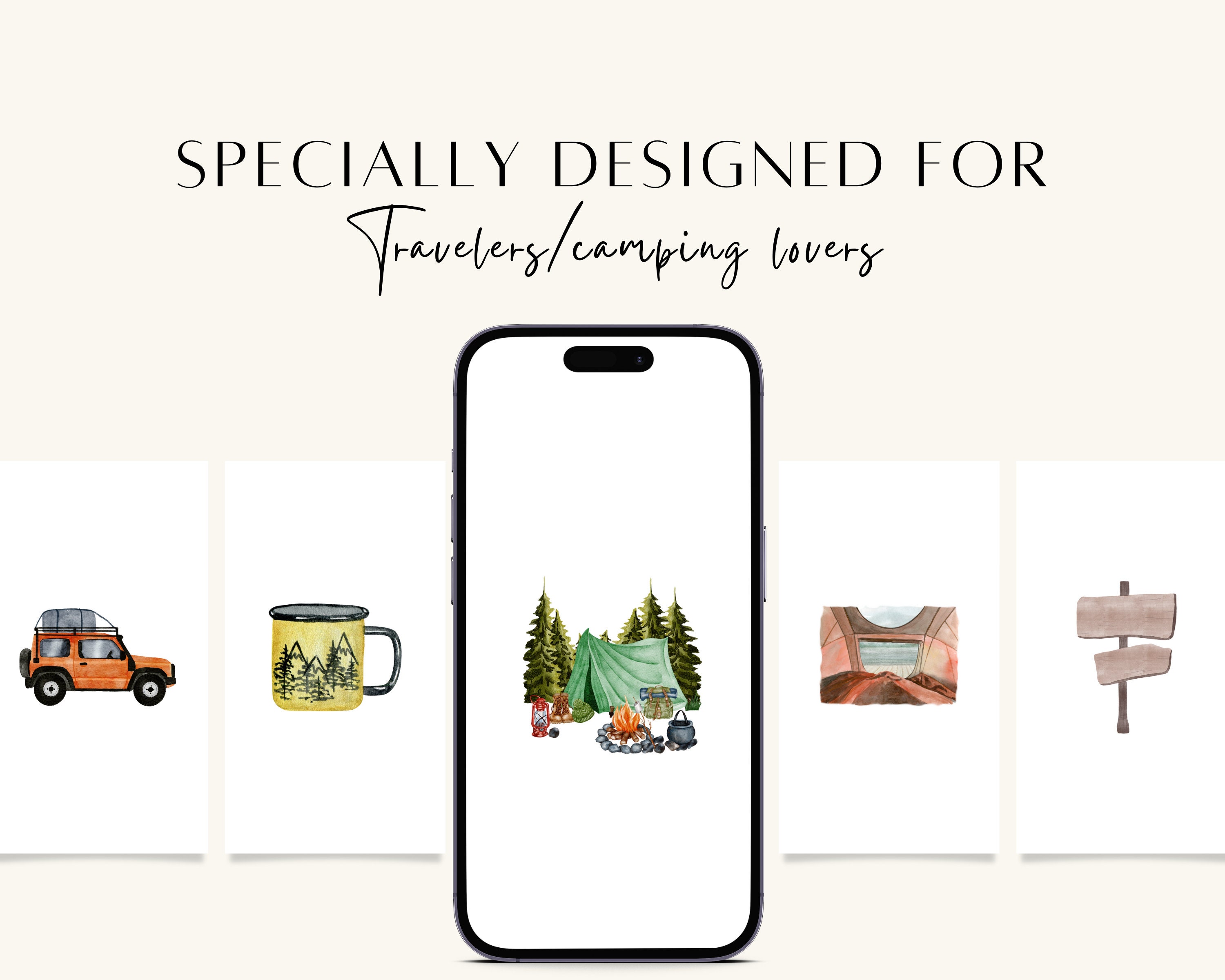 Camping Instagram Highlight Covers I Outdoor Adventure Icons | 30 ...