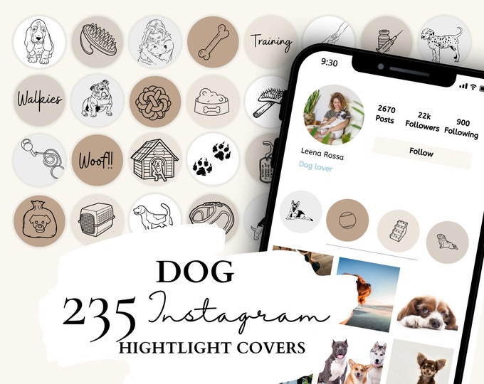 40 Dog Instagram Highlight Covers Minimal , Pet Highlights Instagram ...