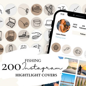 Fishing Instagram Highlight Cover | Fisherman Highlight Icons | 40 ...