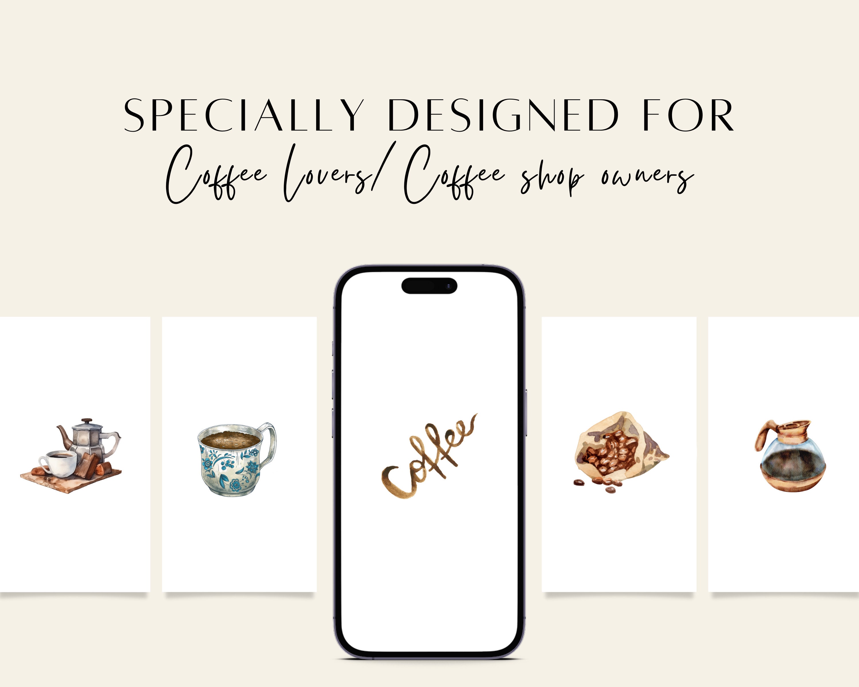 Coffee Instagram Highlight Covers, Vintage Coffee Icons | 45 Vintage ...