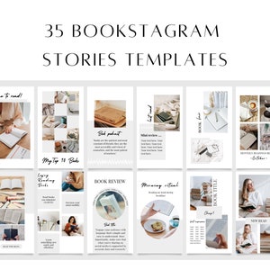 Books Instagram Templates, Canva Templates | +70 Bookstagram Minimalist ...