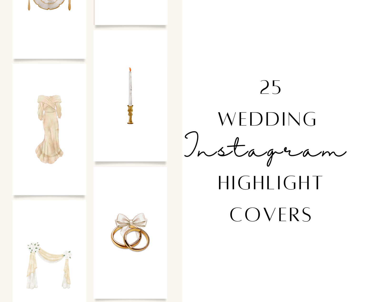 Wedding Instagram Highlight Covers I Wedding Icons | 25 Wedding ...