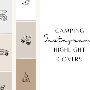 Camping Instagram Highlight Covers I Outdoor Adventure Icons | 30 ...