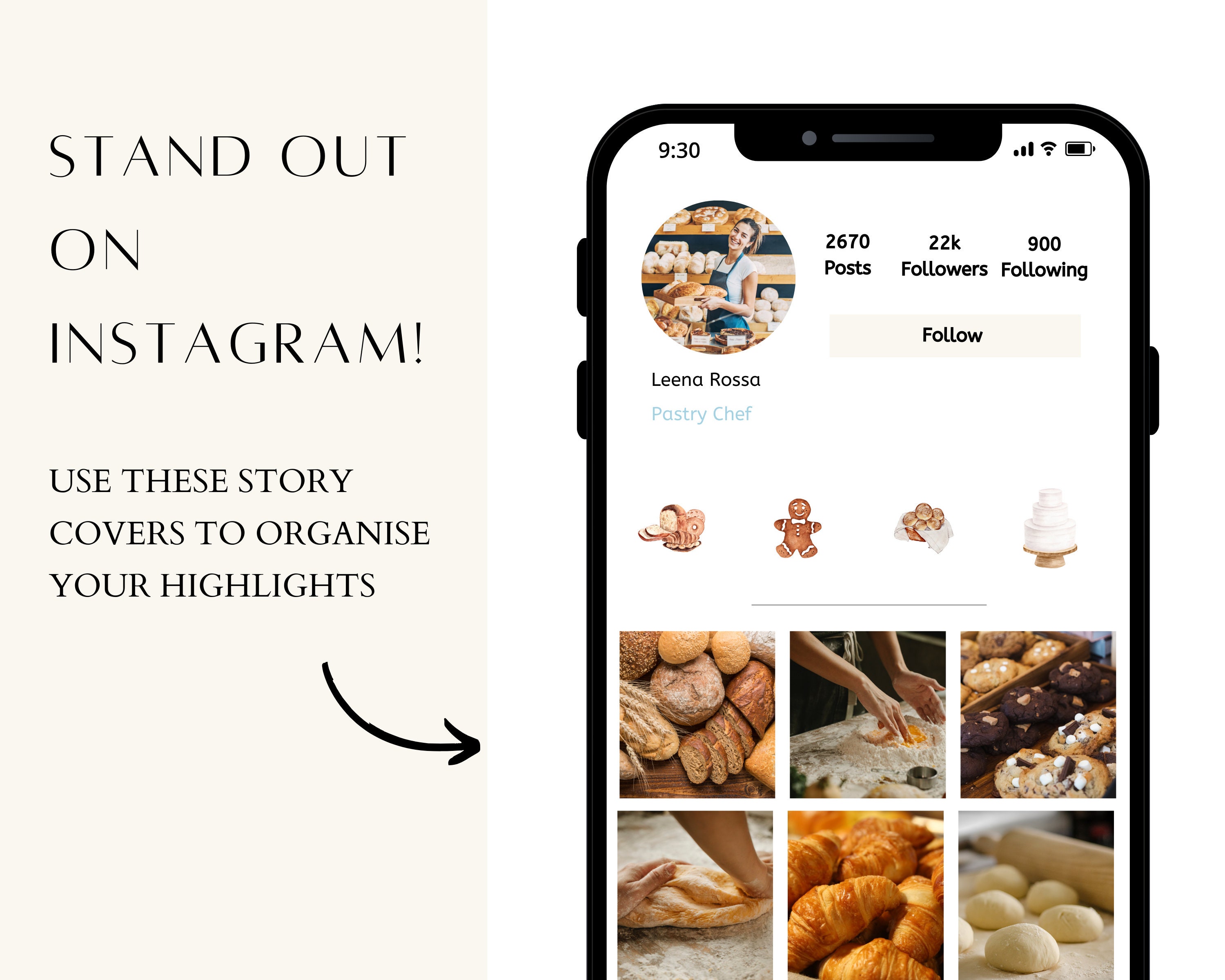 Baking Instagram Highlight Covers I Bakery Icons | 42 Baking Watercolor ...