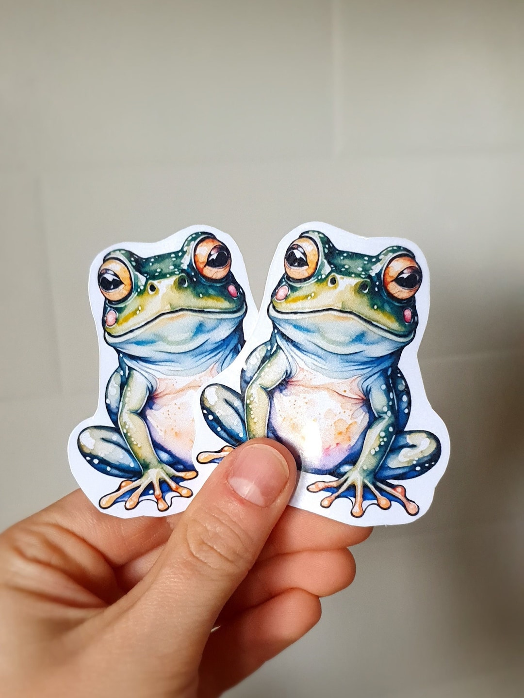 Frog Sticker/ Cute Frog Sticker/ Animal Sticker - Etsy
