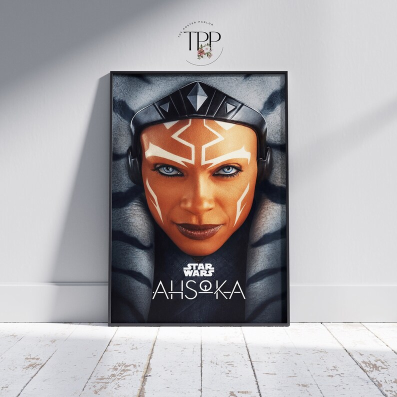 Star Wars Ahsoka Poster, Sci-fi Superhero Wall Decor, Fine Art Print, Mandalorian Painting ...