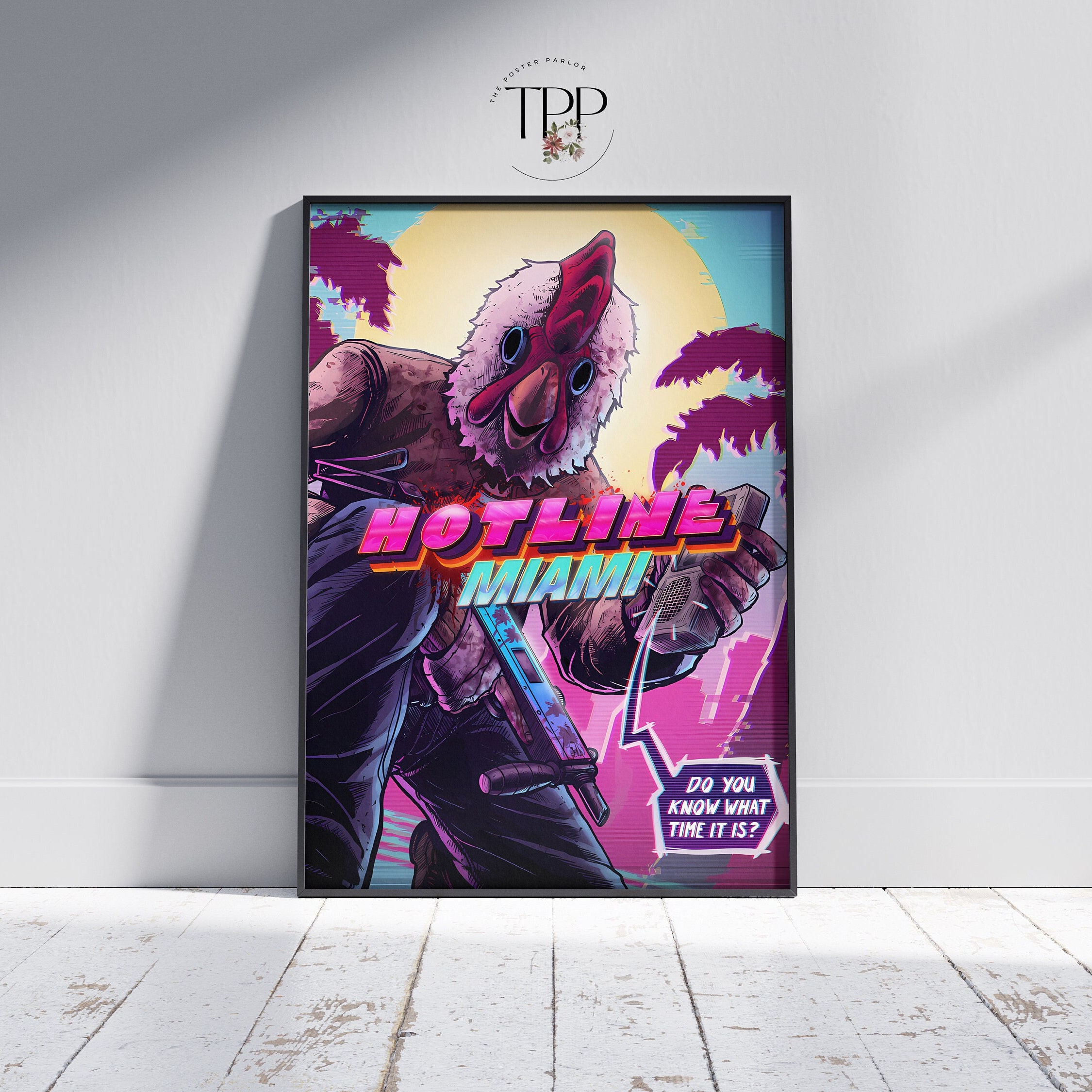 Hotline Miami Poster: Retro Gaming Room Wall Art - Etsy