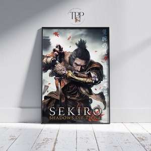 Sekiro Game Poster, Shadows Die Twice Wall Art, Gaming Room Decor - Etsy