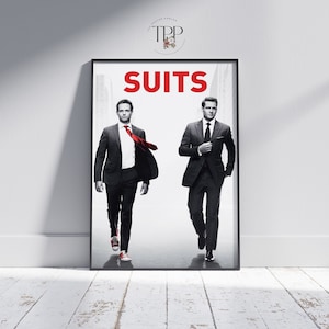 Suits TV Series Poster, Harvey Specter Wall Art, Drama Film Home Decor ...