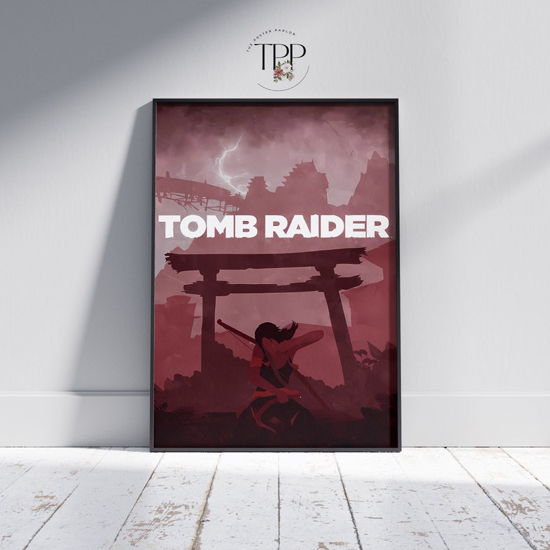 Tomb Raider Poster, Lara Croft, Gaming Room Decor - Etsy