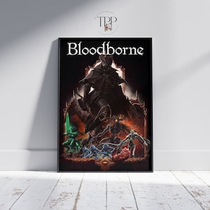 Bloodborne Game Poster, Yharnam City Wall Art, Gaming Room Decor, Fine ...