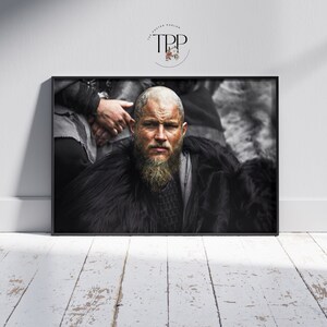 Ragnar Lothbrok Poster, Vikings TV Show Art Print, Norse Mythology Wall ...