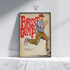 Forrest Gump Movie Poster: Retro Hollywood Film Art Print - Etsy