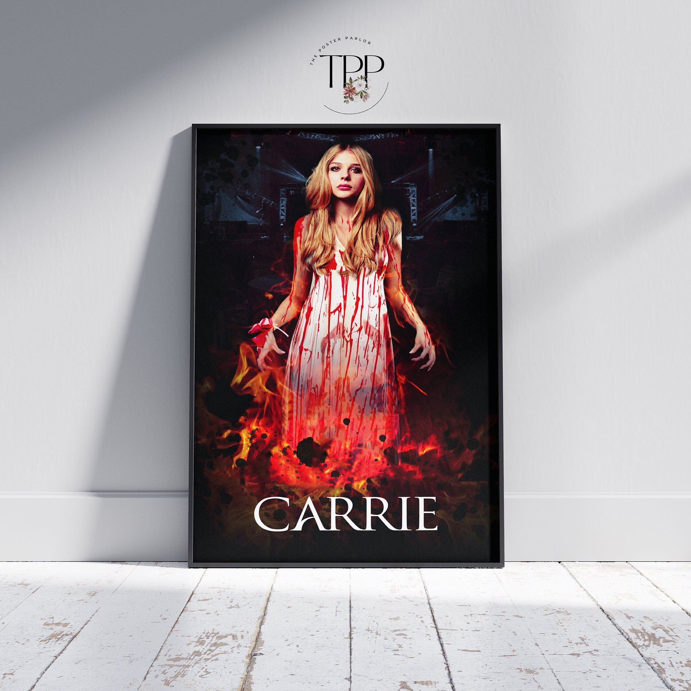 Carrie Movie Poster Horror Film Painting Stephen King Fine - Etsy