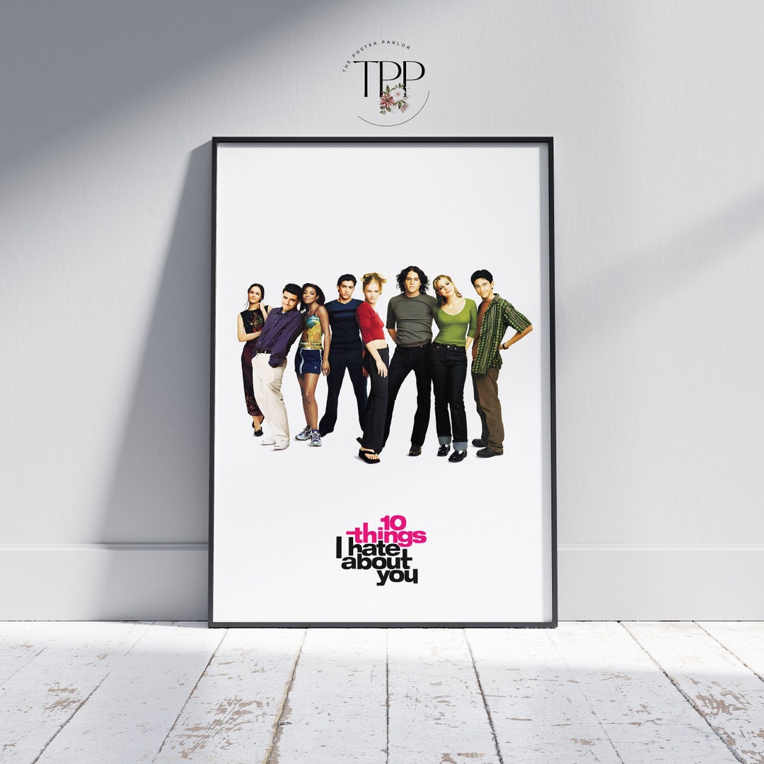 10 Things I Hate About You Poster, 90s Movie Print - Etsy