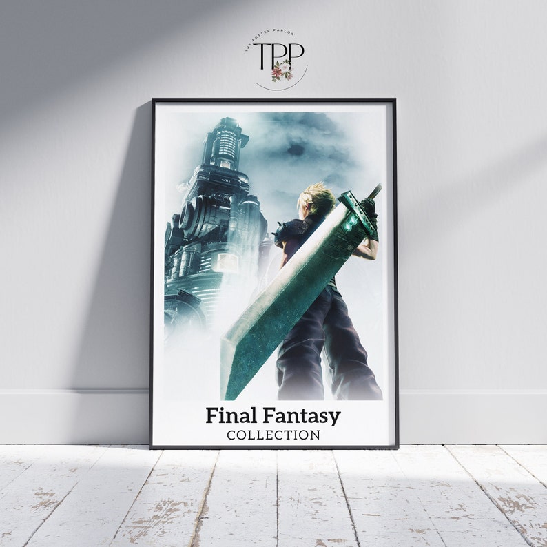Final Fantasy VII Poster Gaming Room Decor Video Game Art - Etsy