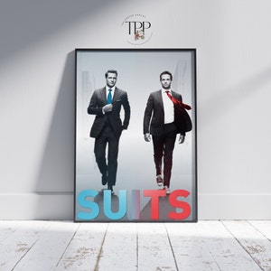 Suits TV Series Poster, Harvey Specter Wall Art, Drama Film Home Decor ...