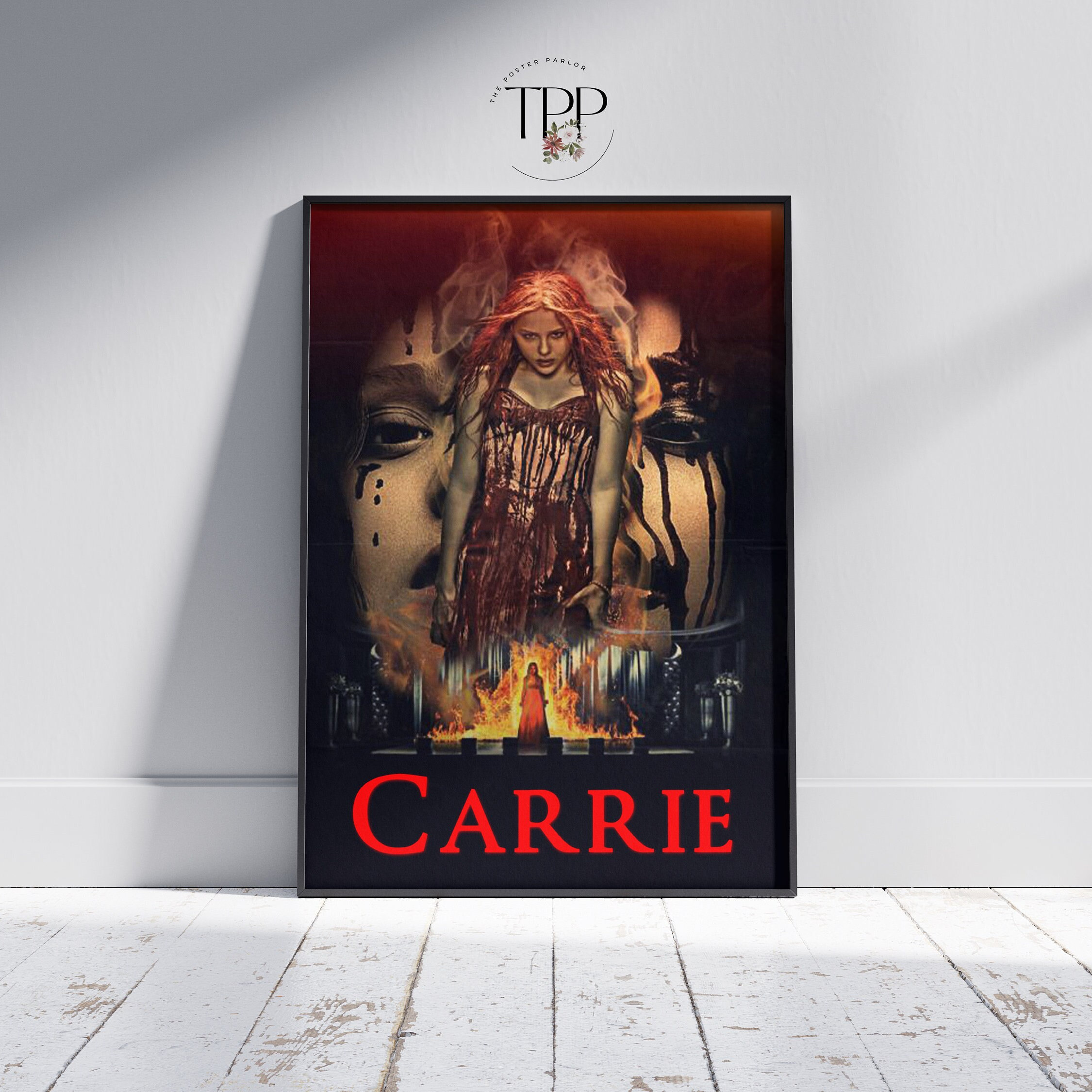 Carrie Movie Poster Horror Film Painting Stephen King Fine - Etsy