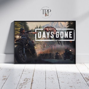Days Gone Poster, Video Game Wall Art, Fine Art Print, Gaming Room ...