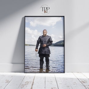 Ragnar Lothbrok Poster, Vikings TV Show Art Print, Norse Mythology Wall ...