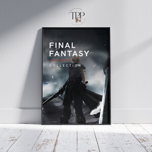 Final Fantasy VII Poster, Gaming Room Decor, Video Game Art, Gift for ...