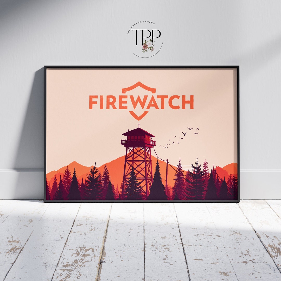 Firewatch Game Poster, Video Game Wall Art, Gaming Decor, Minimalist ...