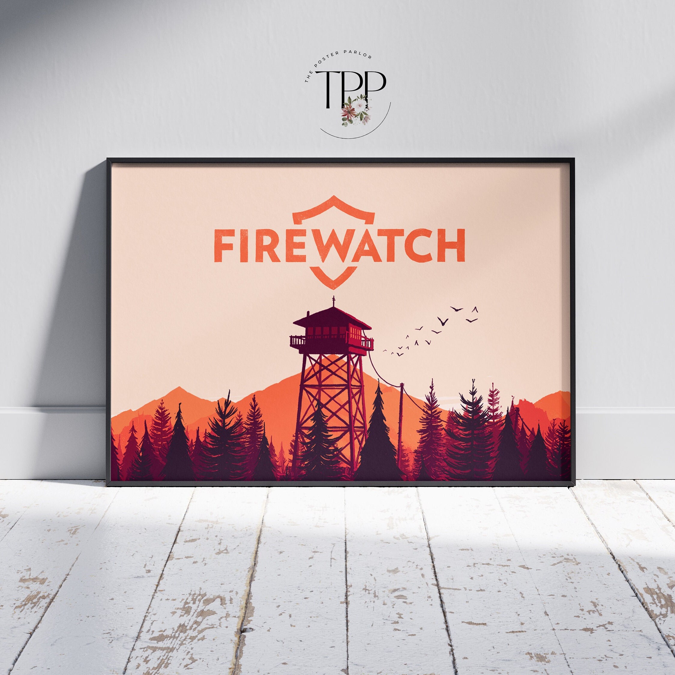 Firewatch Game Poster, Video Game Wall Art, Gaming Decor, Minimalist ...