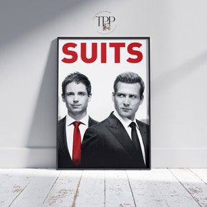 Suits TV Series Poster, Harvey Specter Wall Art, Drama Film Home Decor ...
