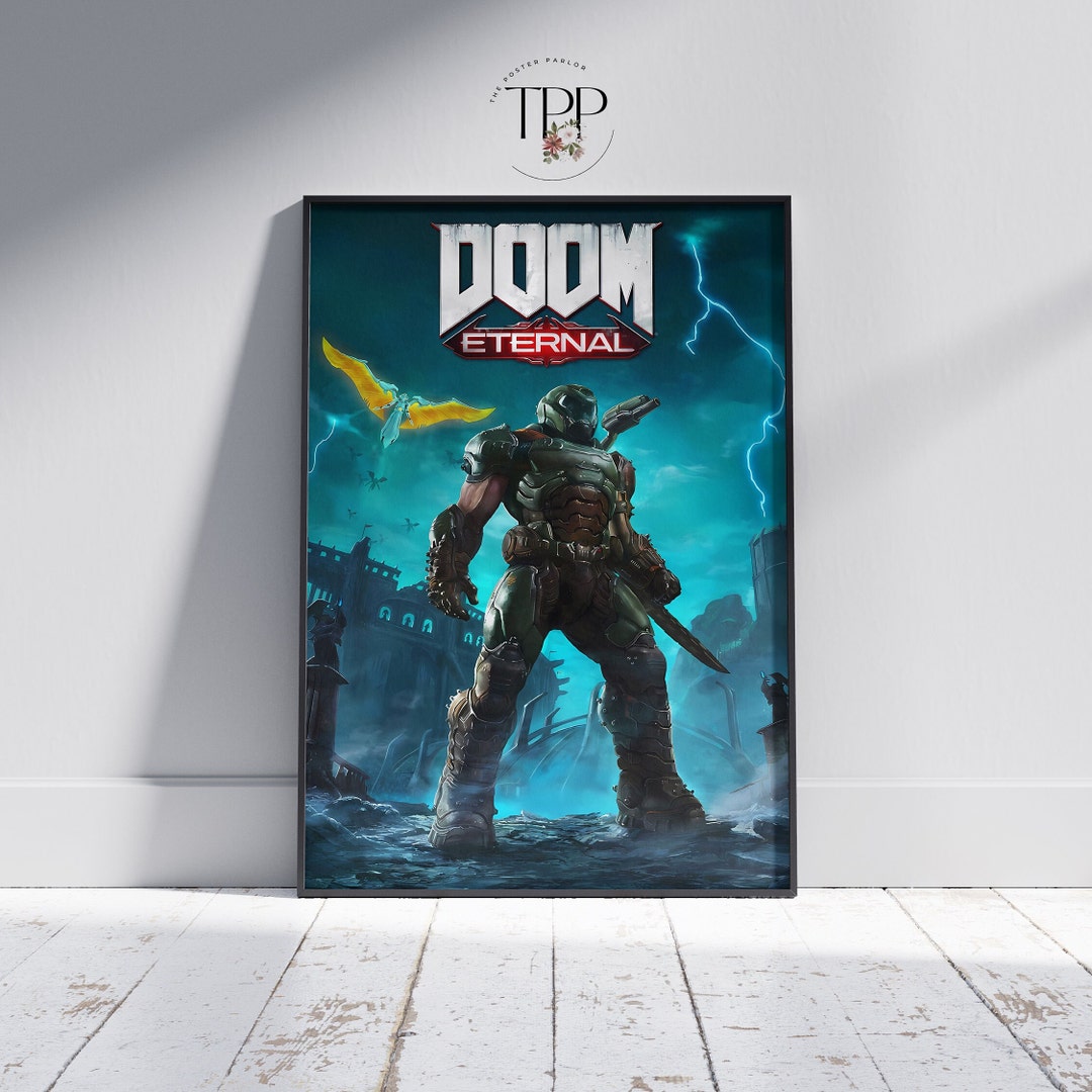Doom Eternal Game Poster, Gaming Wall Art, Unique Home Decor, Fine Art ...
