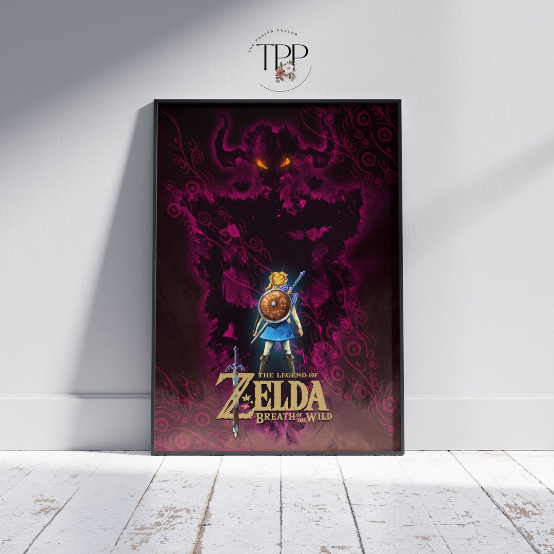 The Legend of Zelda Poster, Breath of the Wild Wall Art, Gaming Room ...