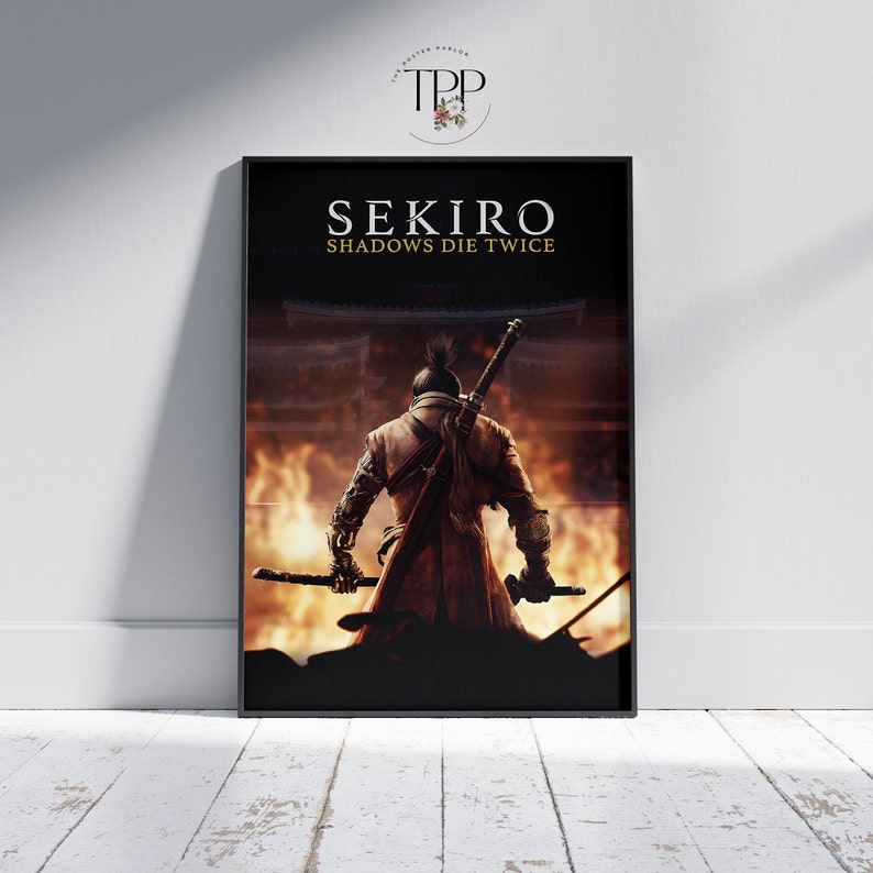 Sekiro Game Poster Shadows Die Twice Wall Art Gaming Room - Etsy