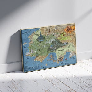 Dark Souls II Map Poster: Drangleic Castle Canvas Art - Etsy
