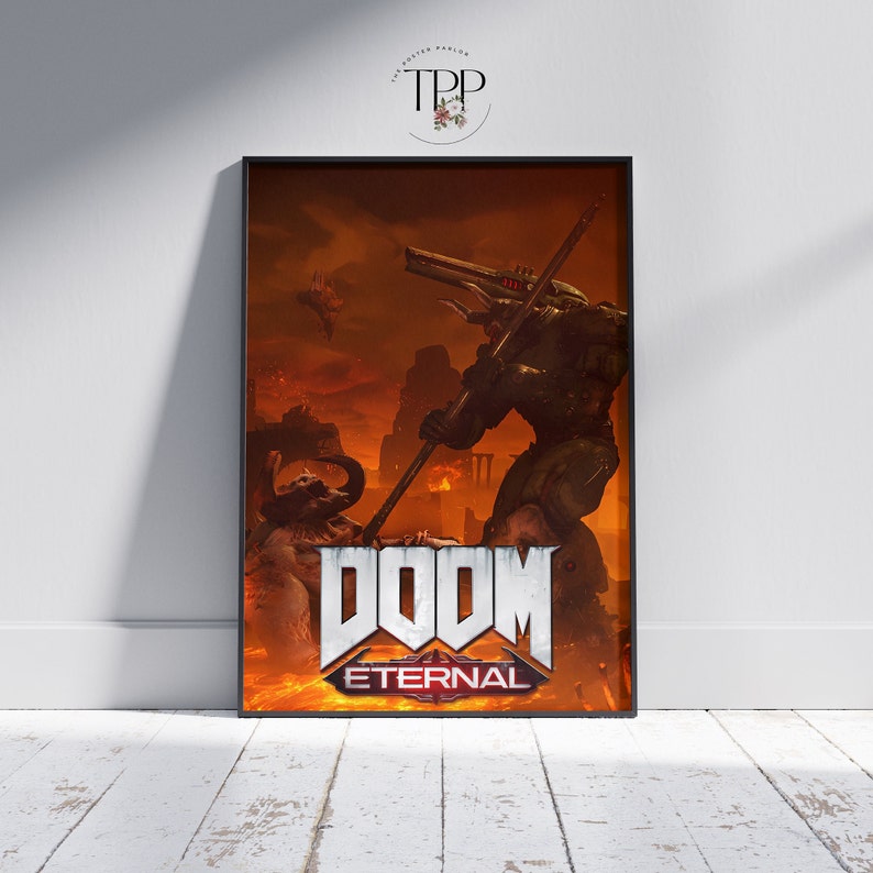 Doom Eternal Game Poster Gaming Wall Art Unique Home Decor - Etsy