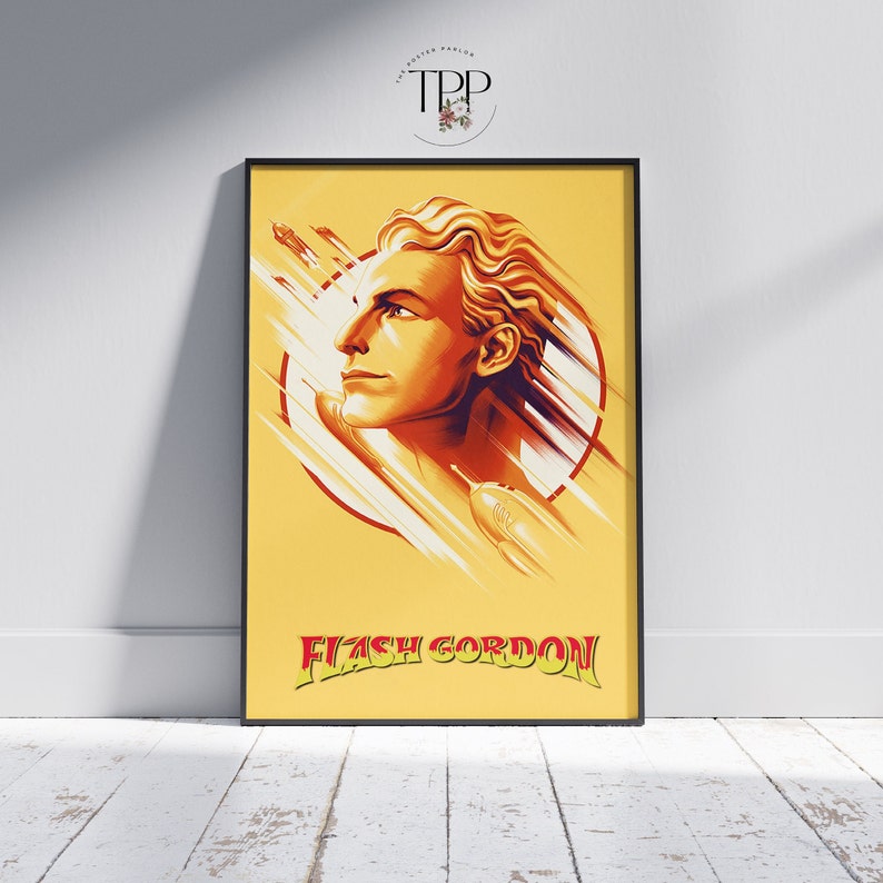 Flash Gordon Vintage Movie Poster, 80s Film, Classic Sci-fi Wall Decor ...
