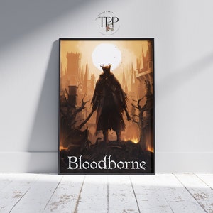 Bloodborne Game Poster, Video Game Wall Art, Gaming Room Decor, Fine ...