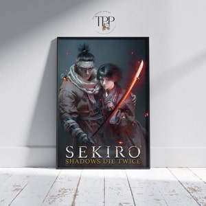 Sekiro Game Poster, Shadows Die Twice Wall Art, Gaming Room Decor - Etsy