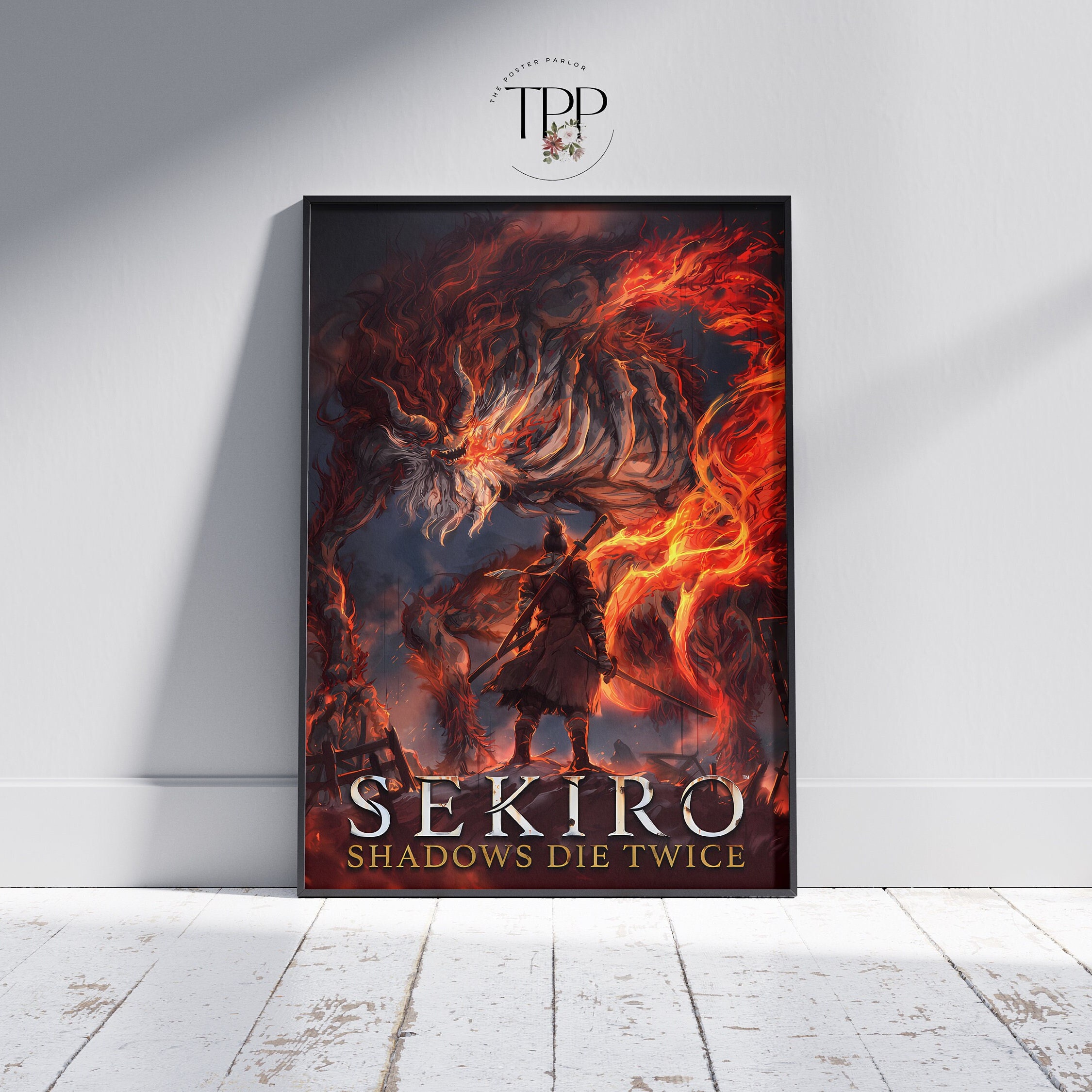 Sekiro Game Poster, Shadows Die Twice Wall Art, Gaming Room Decor - Etsy