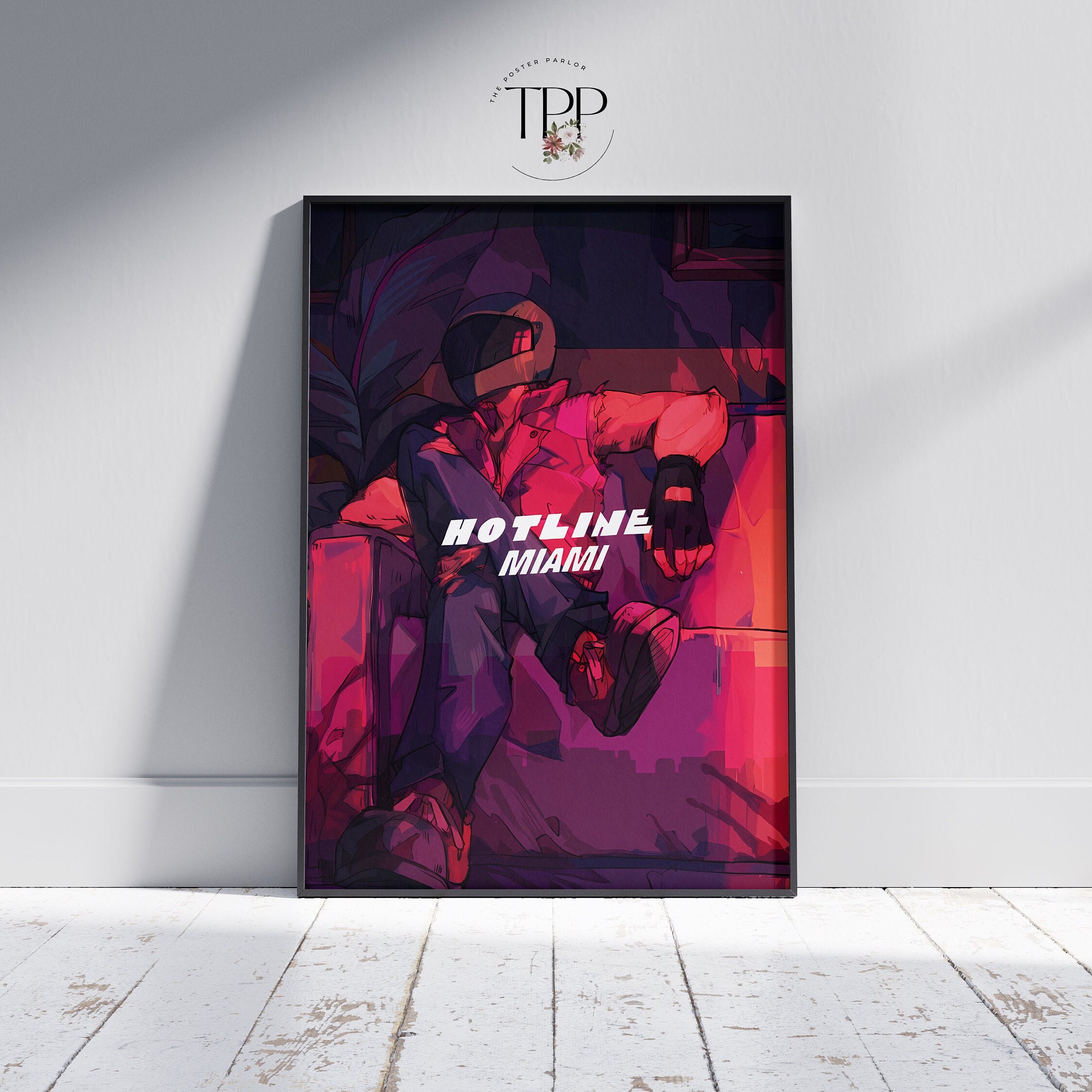Hotline Miami Poster: Retro Gaming Room Wall Art - Etsy