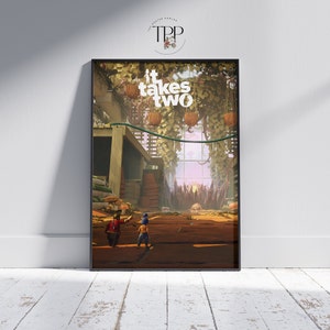 It Takes Two Poster, Game Design Wall Art, Gaming Room Decor, Fine Art ...