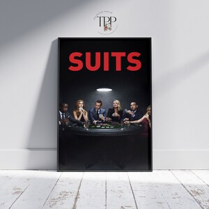 Suits TV Series Poster, Harvey Specter Wall Art, Drama Film Home Decor ...