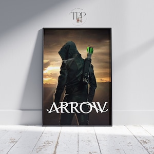 Arrow TV Series Poster: Superhero Fan Art, Sci-fi Decor - Etsy