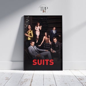 Suits TV Series Poster, Harvey Specter Wall Art, Drama Film Home Decor ...
