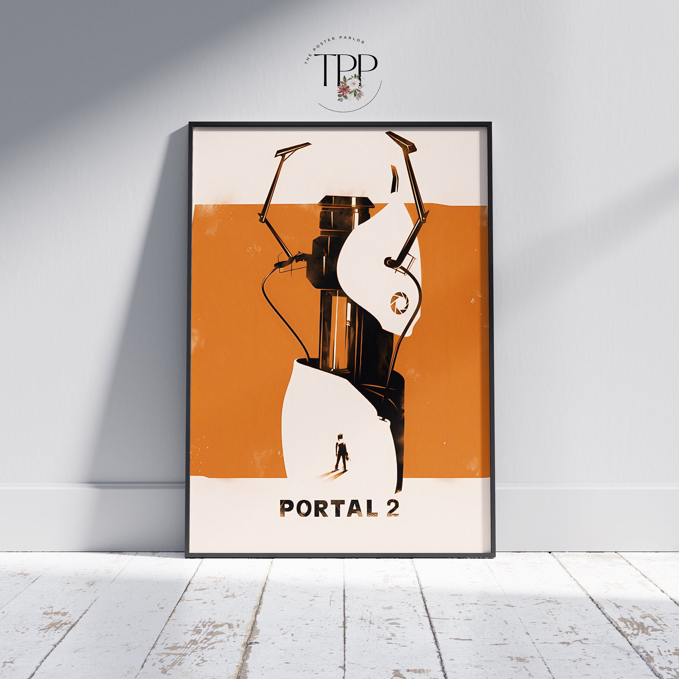 Portal 2 Poster: Aperture Science, Chell, Companion Cube - Gaming Room ...