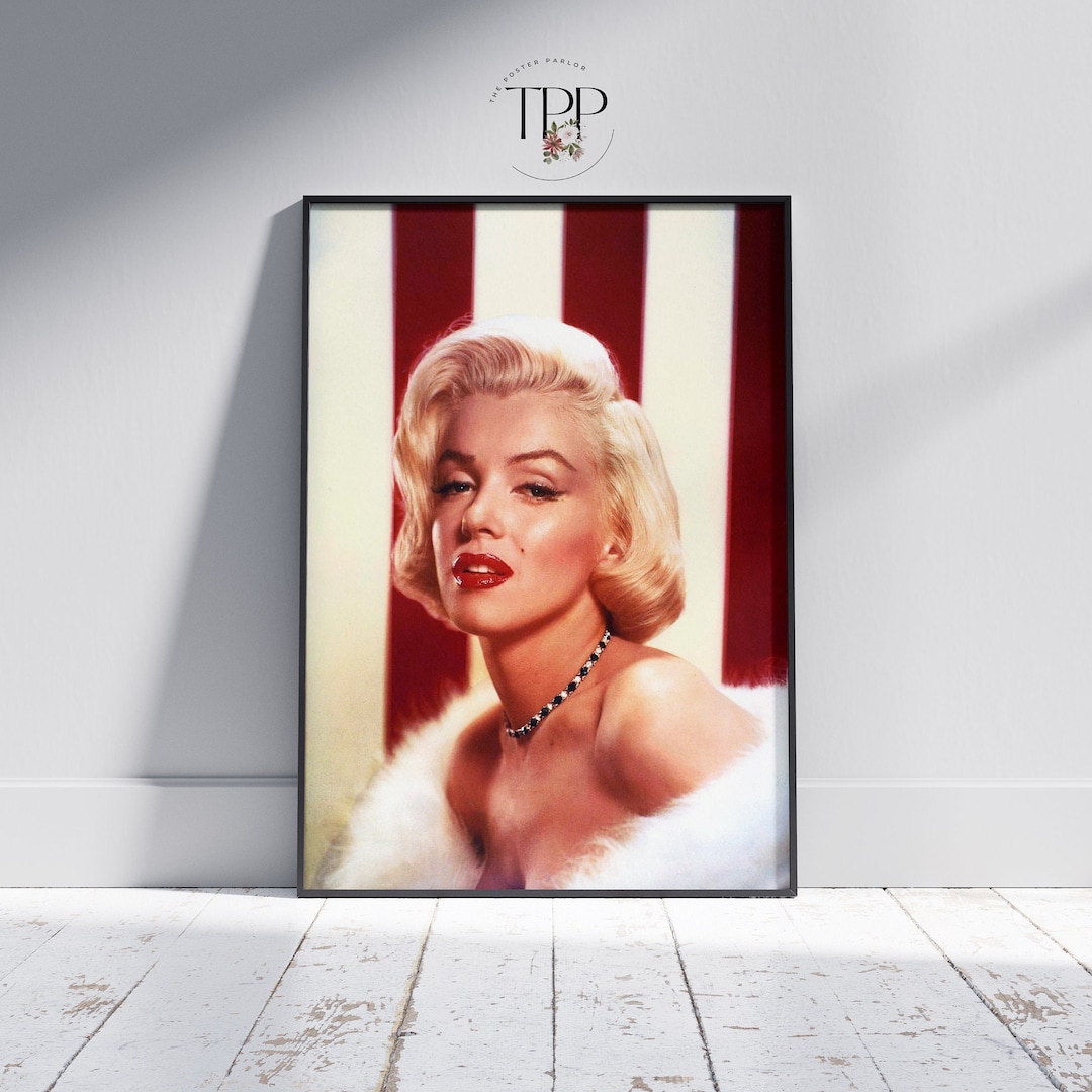 Marilyn Monroe Poster, Wall Art, Vintage Movie Star Decor, Fan Gift ...