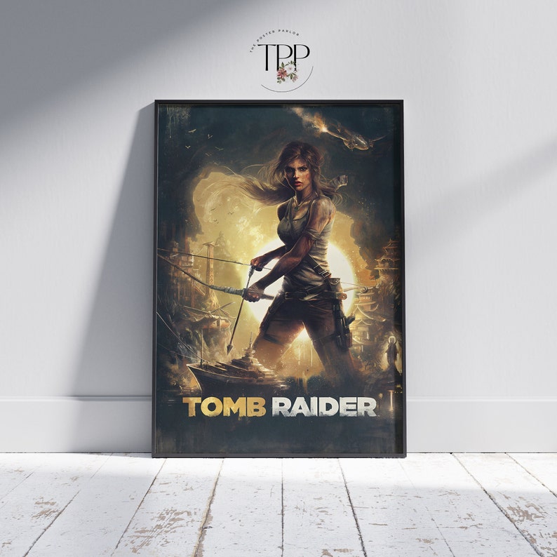 Tomb Raider Poster, Lara Croft, Gaming Room Decor - Etsy