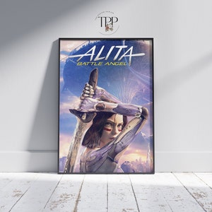 Alita Battle Angel Movie Poster, Cinema Poster, Sci-fi Themed Wall ...