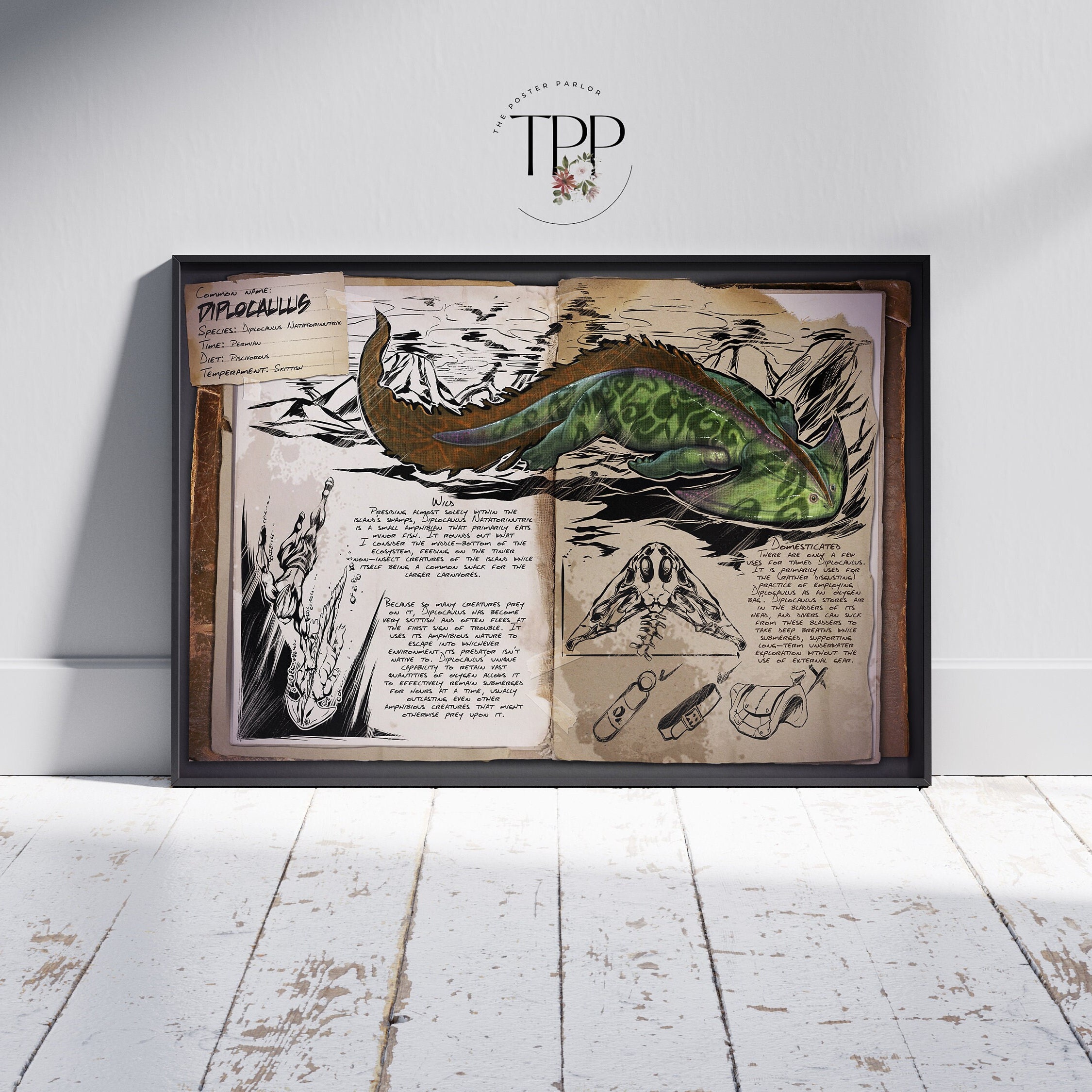 Ark Survival Evolved Dossiers Poster: Dinosaur Game Art Print - Etsy