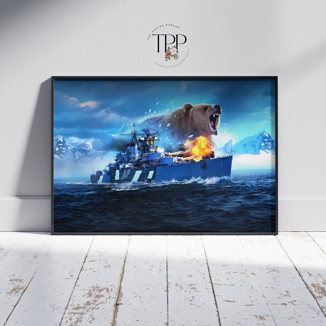 World of Warships Game Poster, Premium Quality Wall Art for Gamers ...