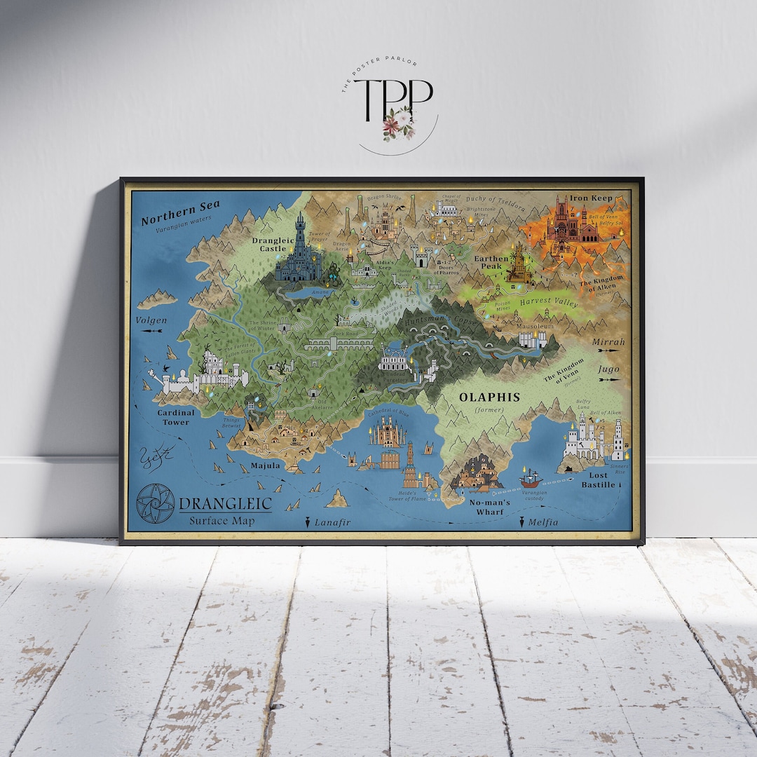 Dark Souls II Map Poster: Drangleic Castle Canvas Art - Etsy UK